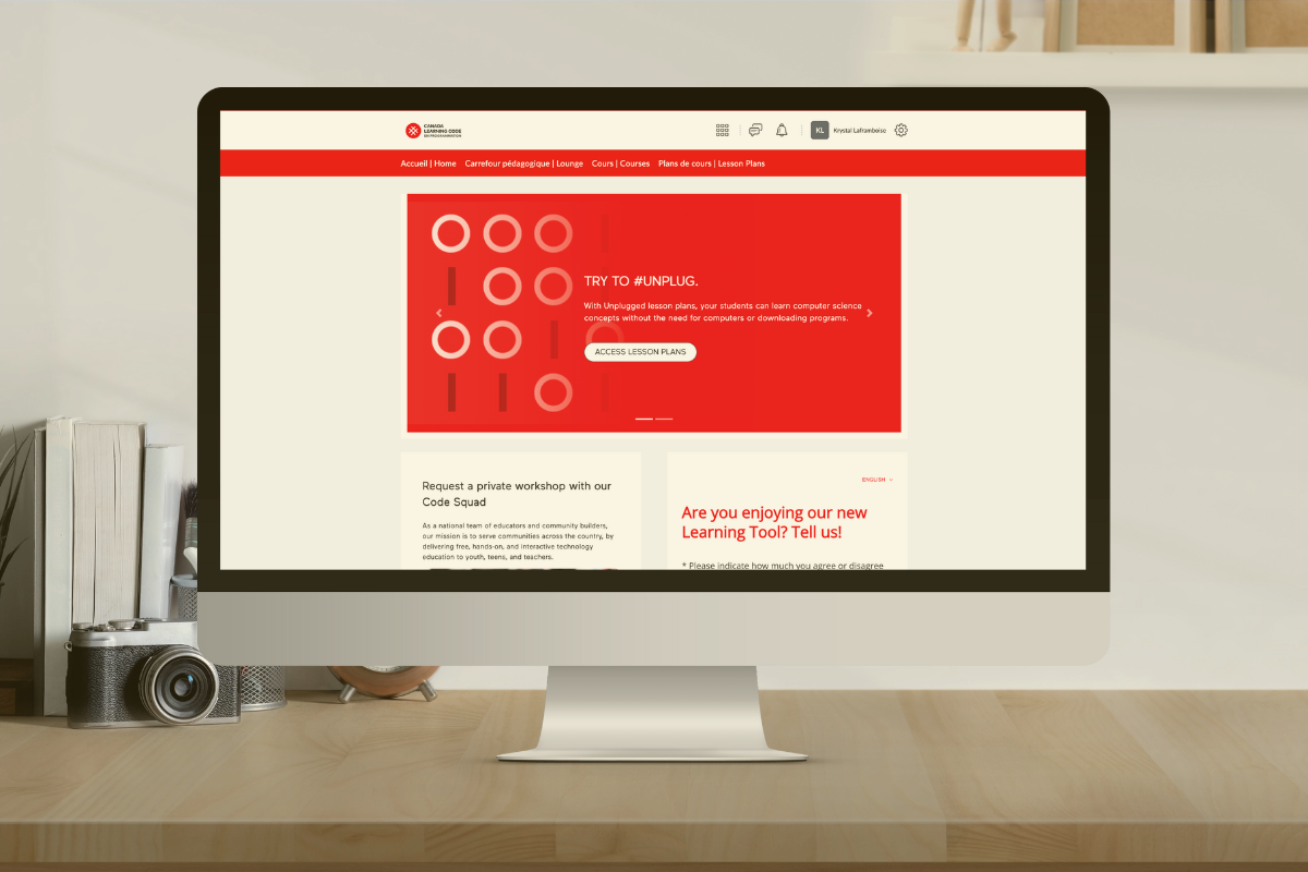 Designing Canada Learning Code’s First Learning Platform – Krystal Laframboise